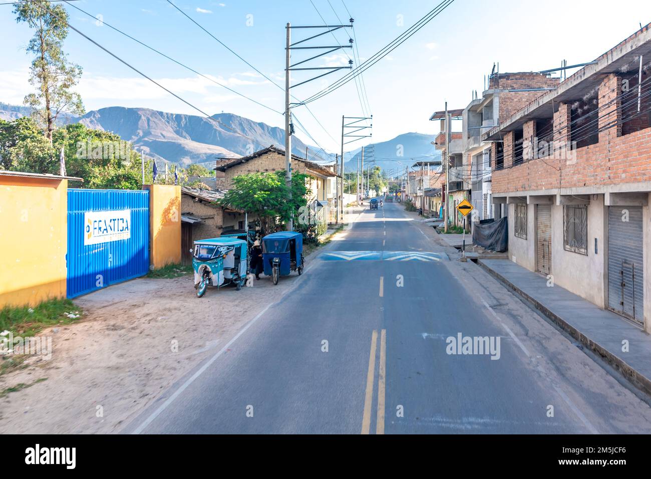 Peru - September 19, 2022: street of the Peruvian countryside in South ...