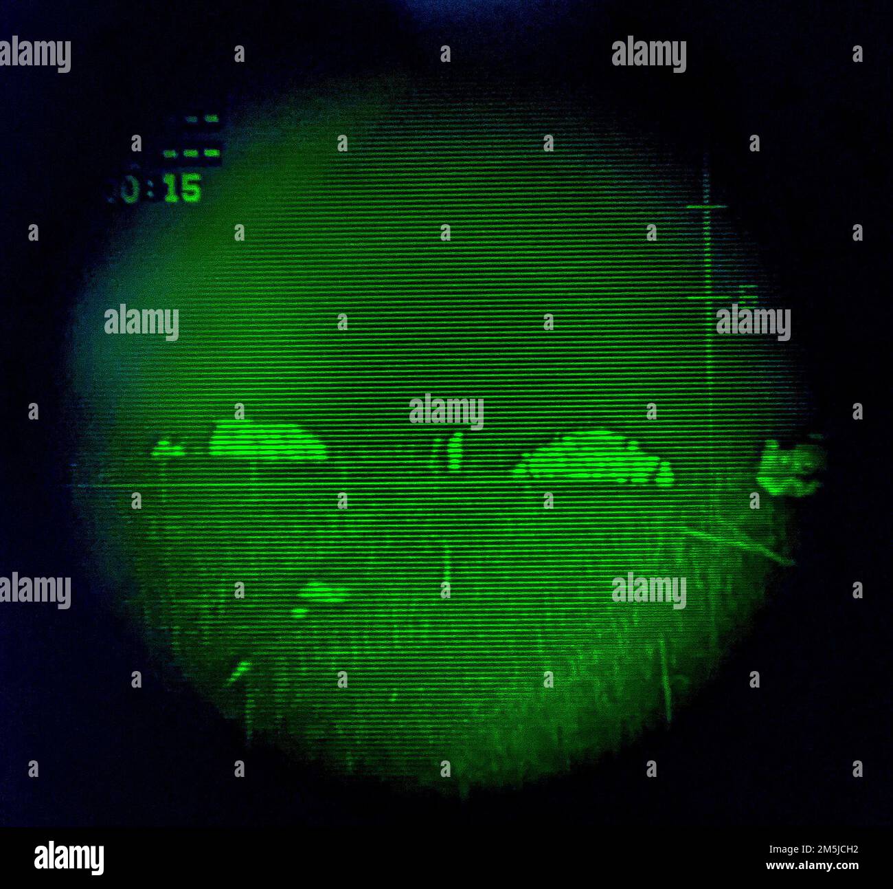A view of U.S. Army 1st Battalion, 25th Infantry Regiment through the ...
