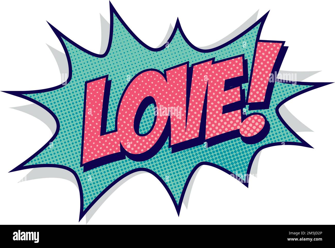 Very nice comic Speech Bubble with Love! Stock Vector Image & Art - Alamy