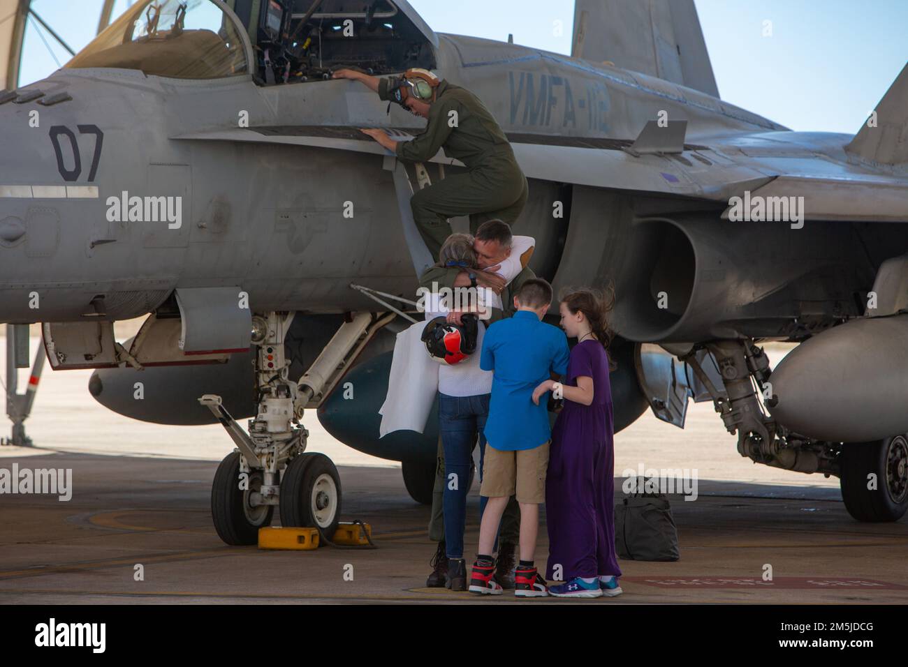 U.S. Marine Corps Maj. John Simmons, a pilot with Marine Fighter Attack Squadron 112 (VMFA-112 ...