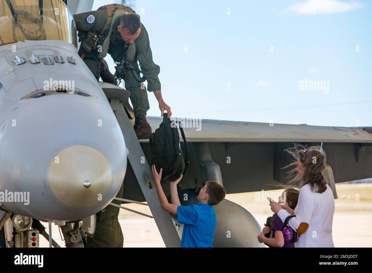 U.S. Marine Corps Maj. John Simmons, a pilot with Marine Fighter Attack Squadron 112 (VMFA-112 ...