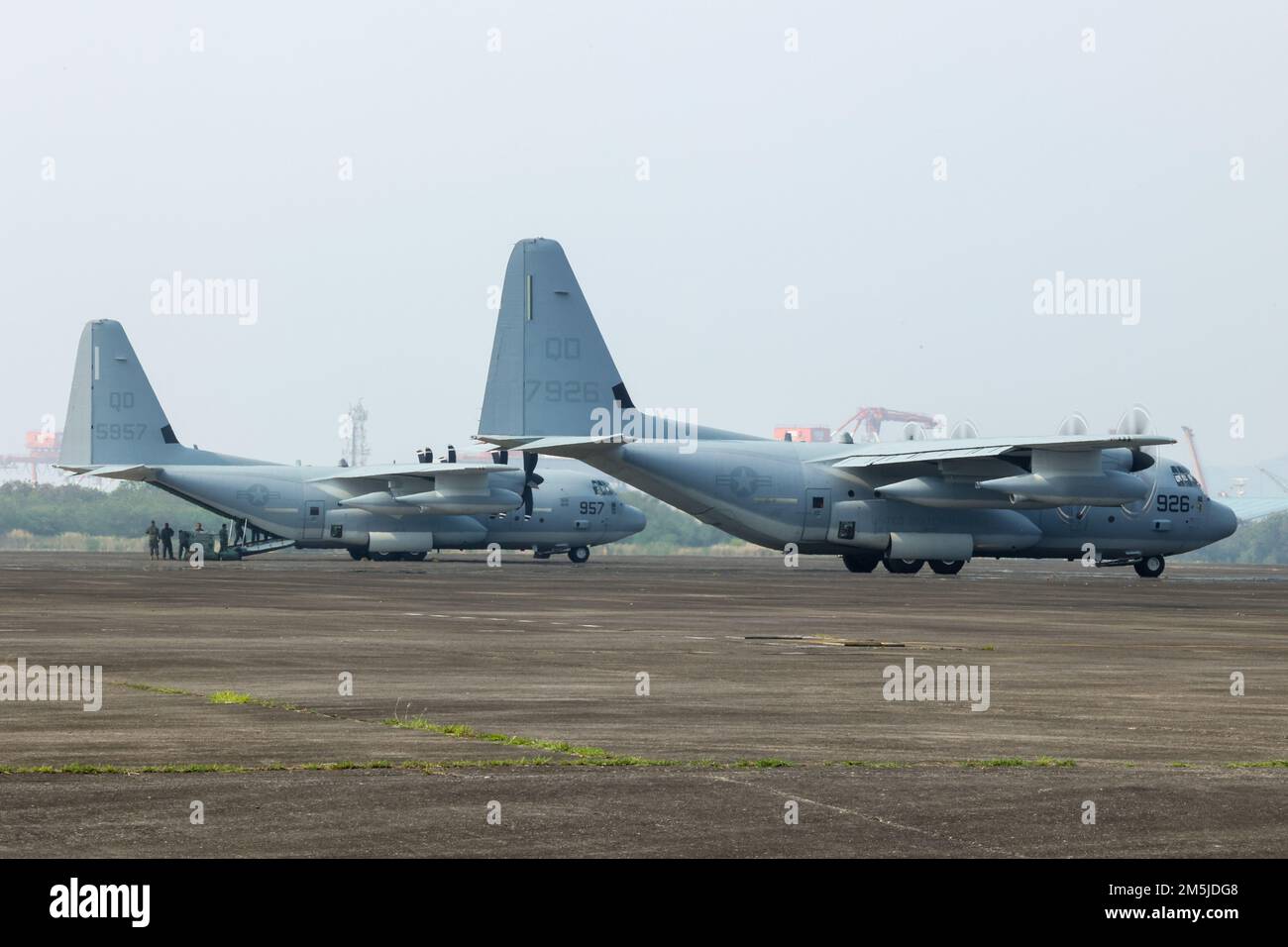 U.S. Marine Corps KC-130J Hercules assigned to Marine Refueler ...