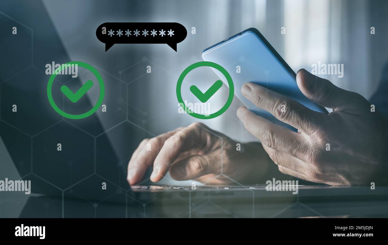 Two Factor Authentication Ensure Protection Identification Concept