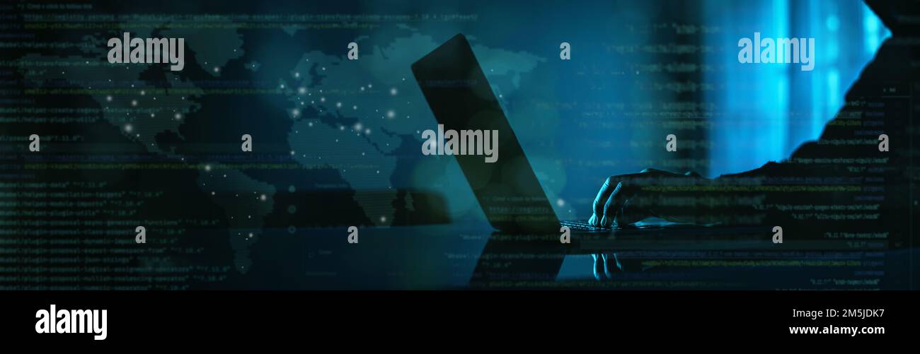 Criminal do remote attack to data center system security. Privacy ...