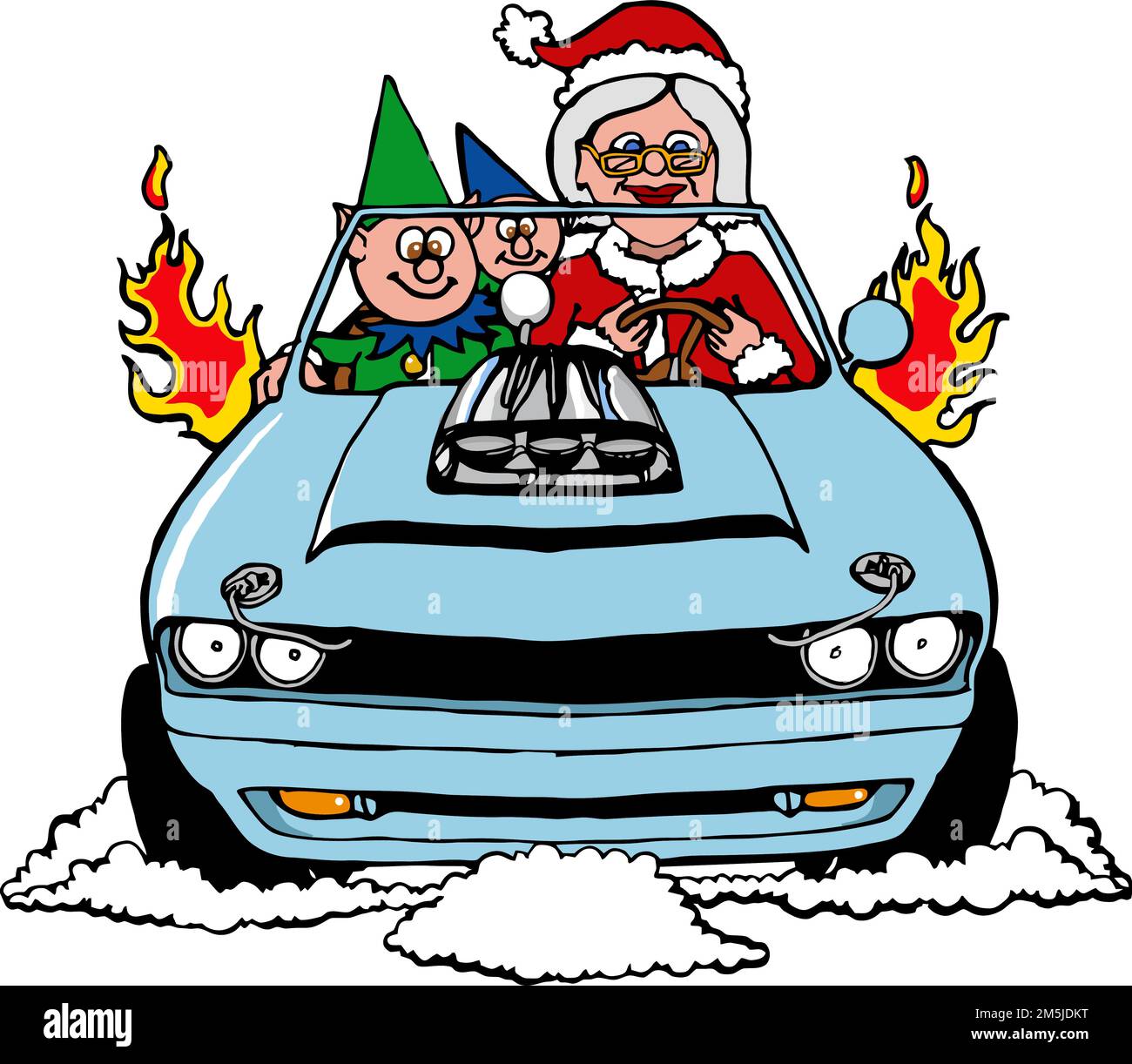 Mrs claus elf Stock Vector Images - Alamy