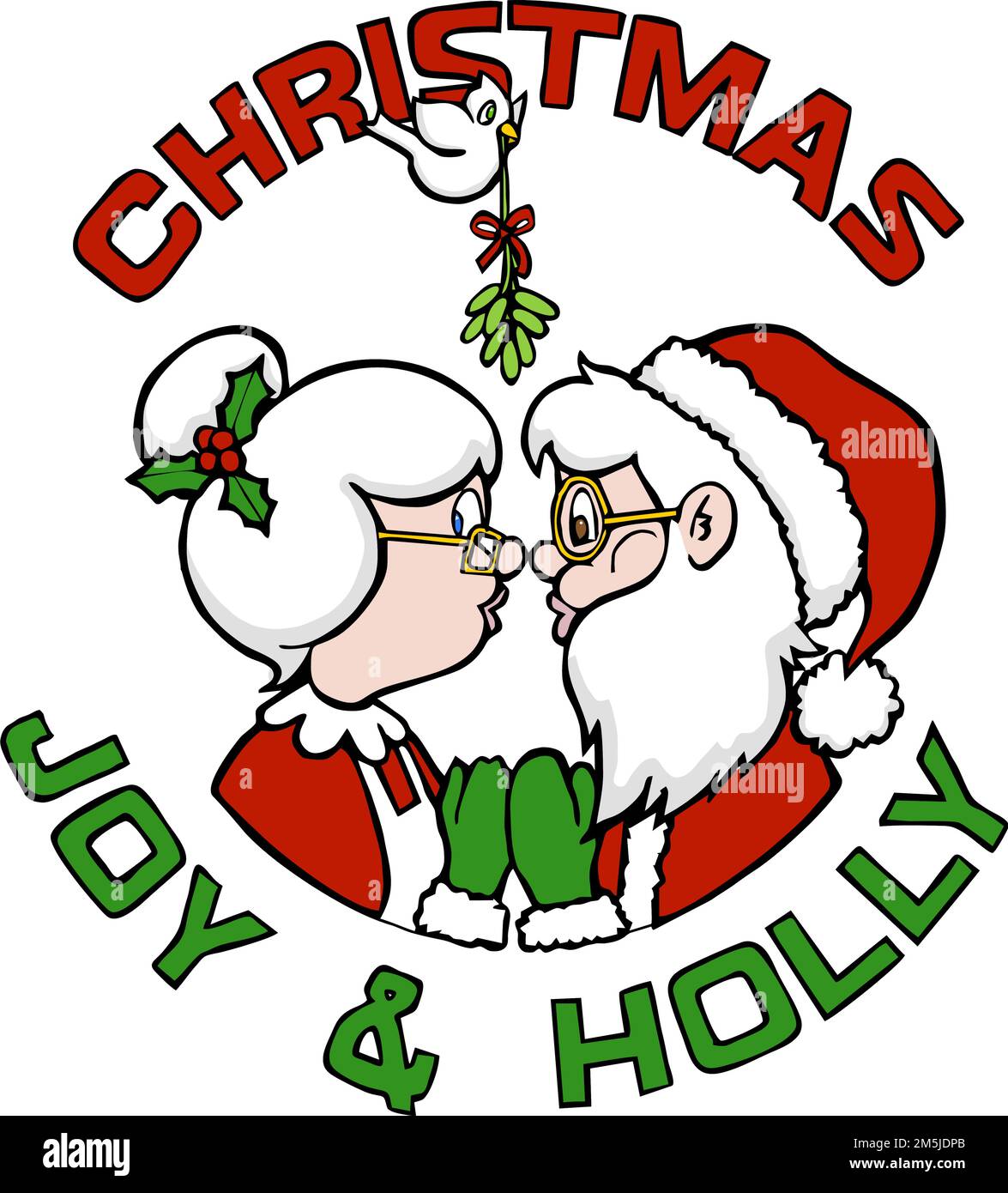 Mr and mrs santa claus Cut Out Stock Images & Pictures - Alamy