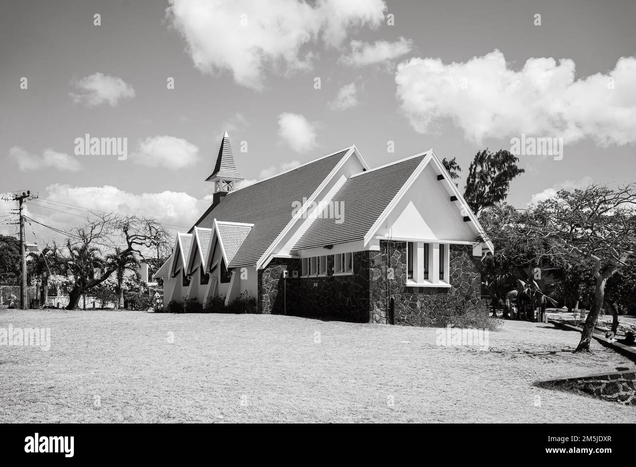 December 2022 Mauritius The Red Church Torist Attraction Stock Photo ...