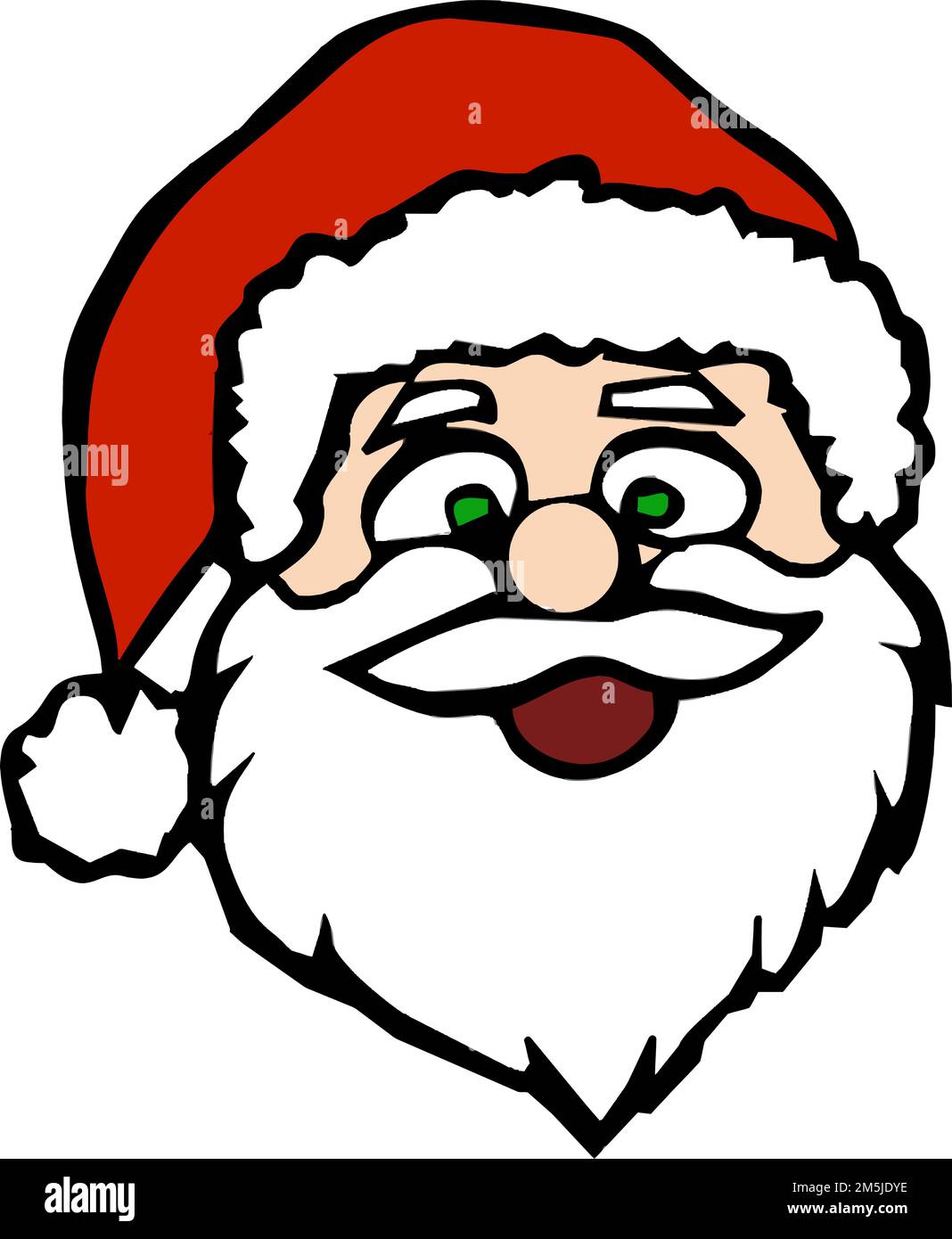 cartoon face of santa claus Stock Vector Image & Art - Alamy