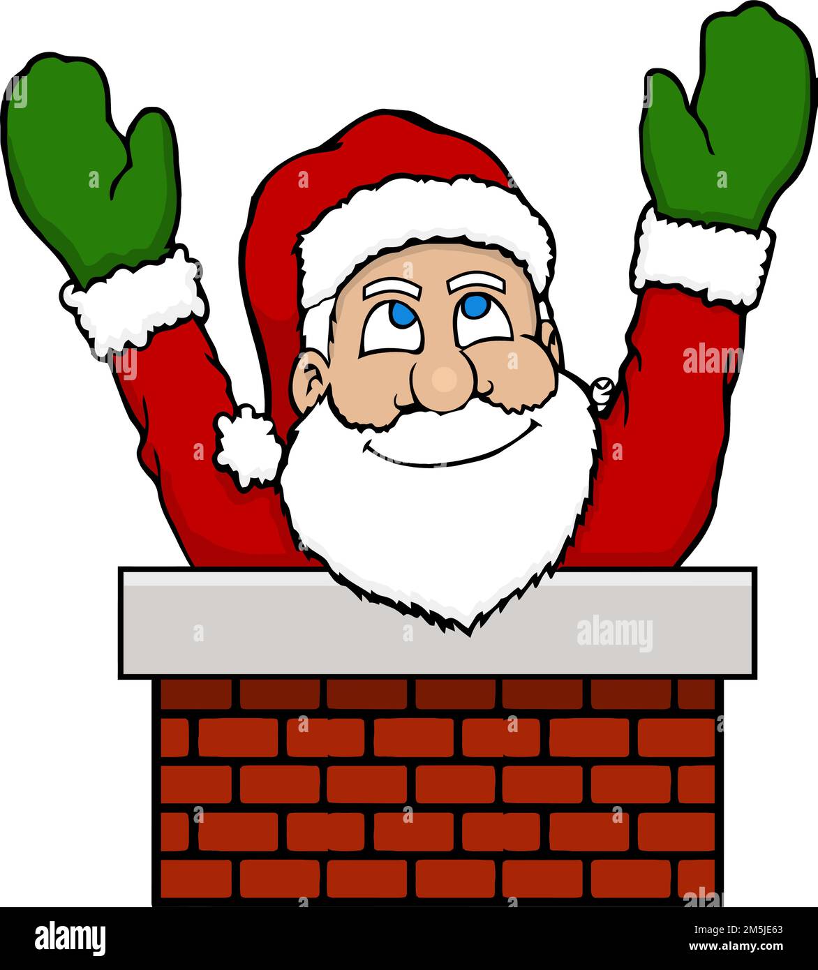 Santa claus chimney Cut Out Stock Images & Pictures - Alamy
