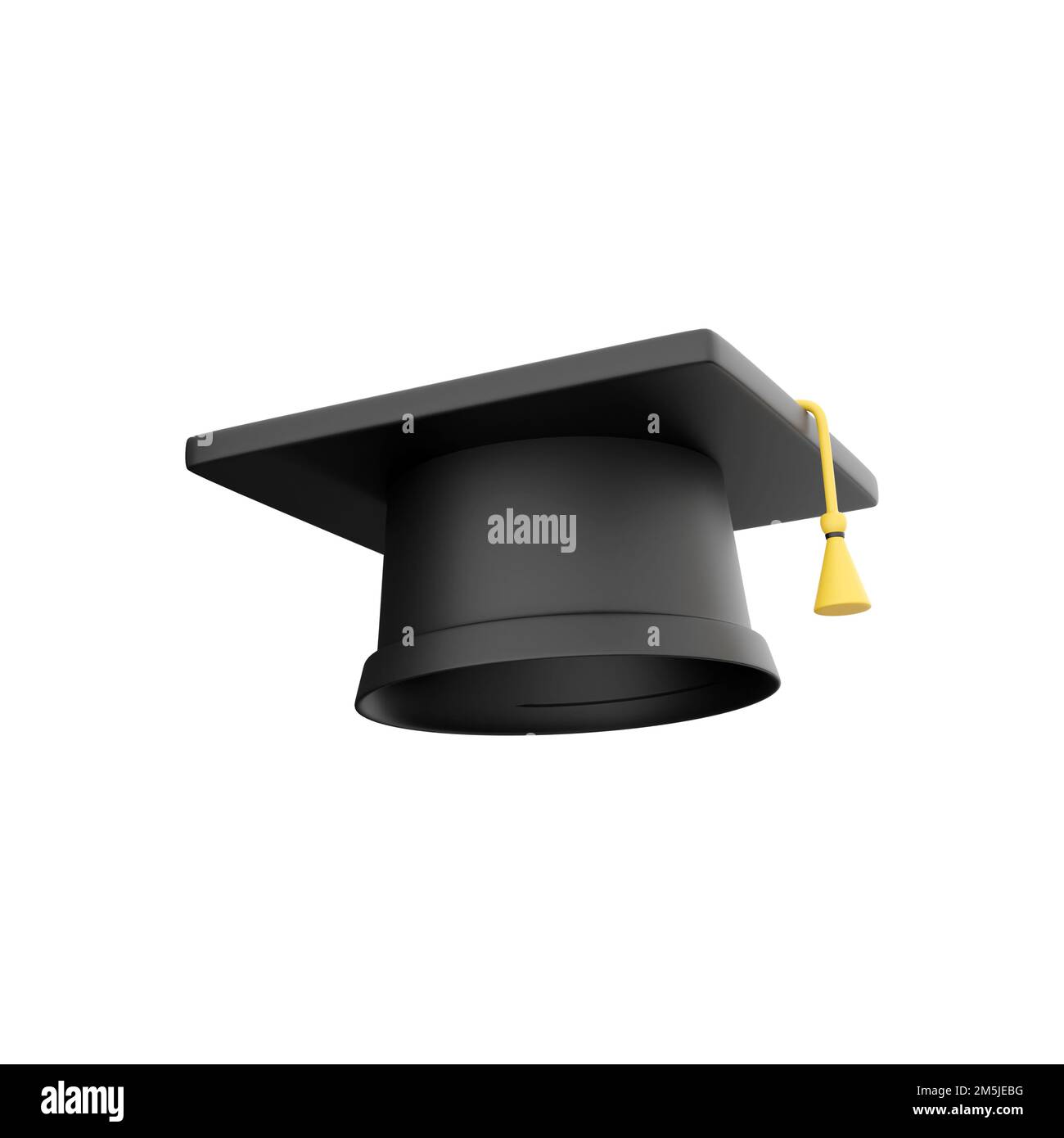 3D rendering of a university graduation cap. 3d illustration icon ...