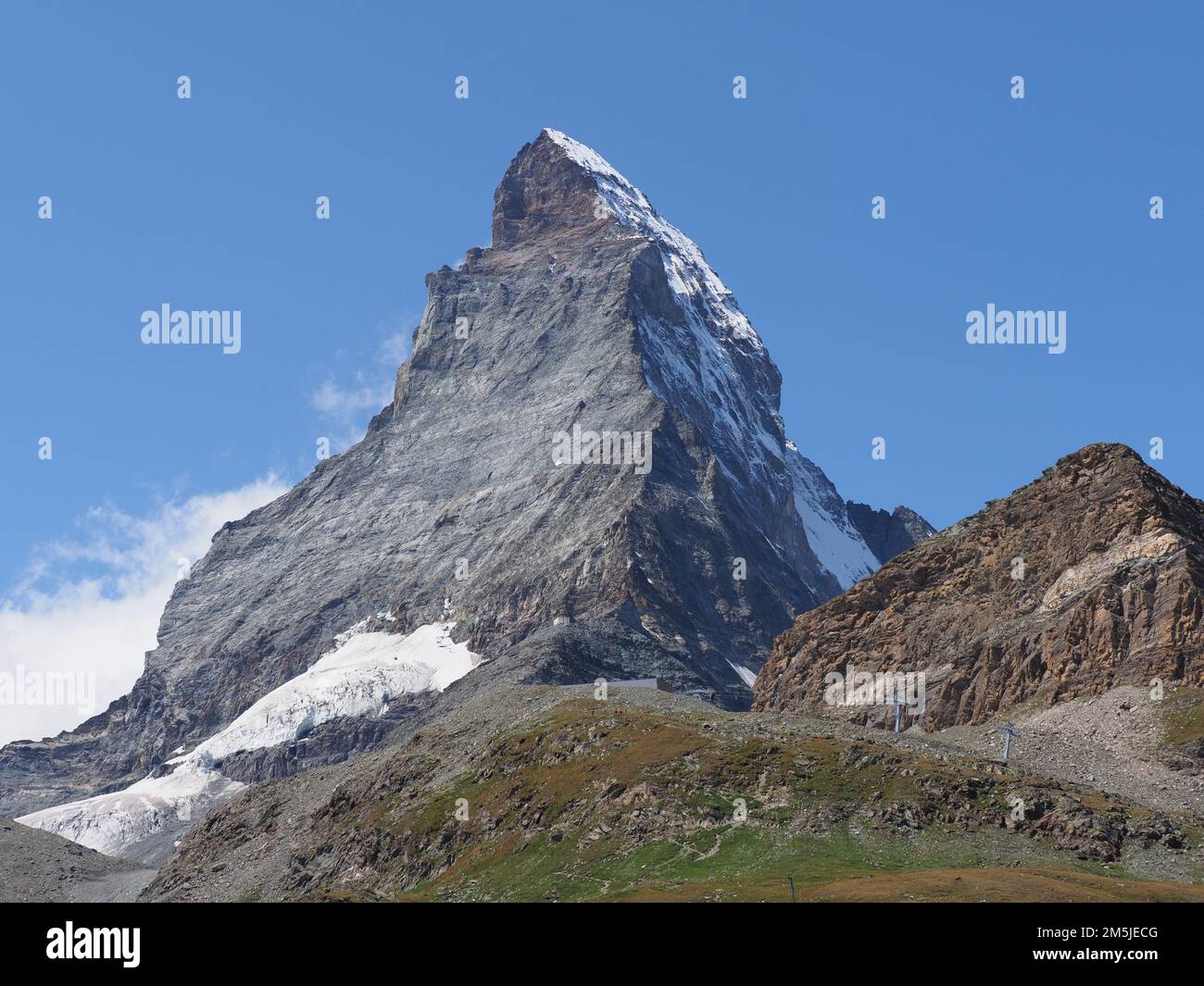 Matterhorn, Cervino mount, 4 478 m in european Alps at canton Valais in ...