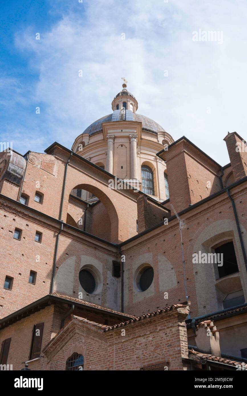 Renaissance church architecture, view of a section of the north west ...