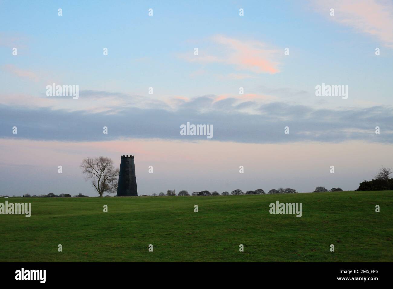 End of the day dusk at Beverley Westwood East Yorkshire UK with Black ...