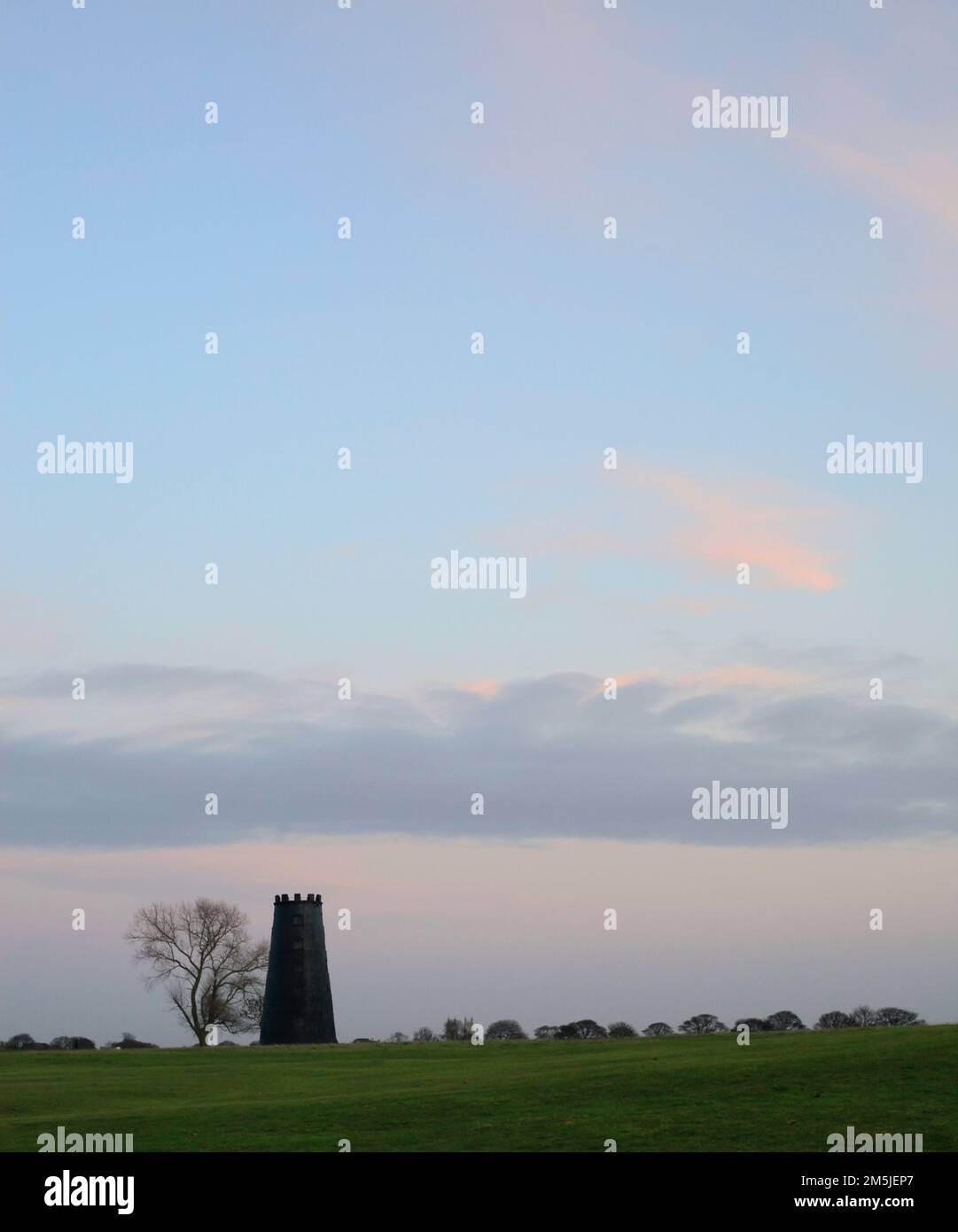 End of the day dusk at Beverley Westwood East Yorkshire UK with Black ...