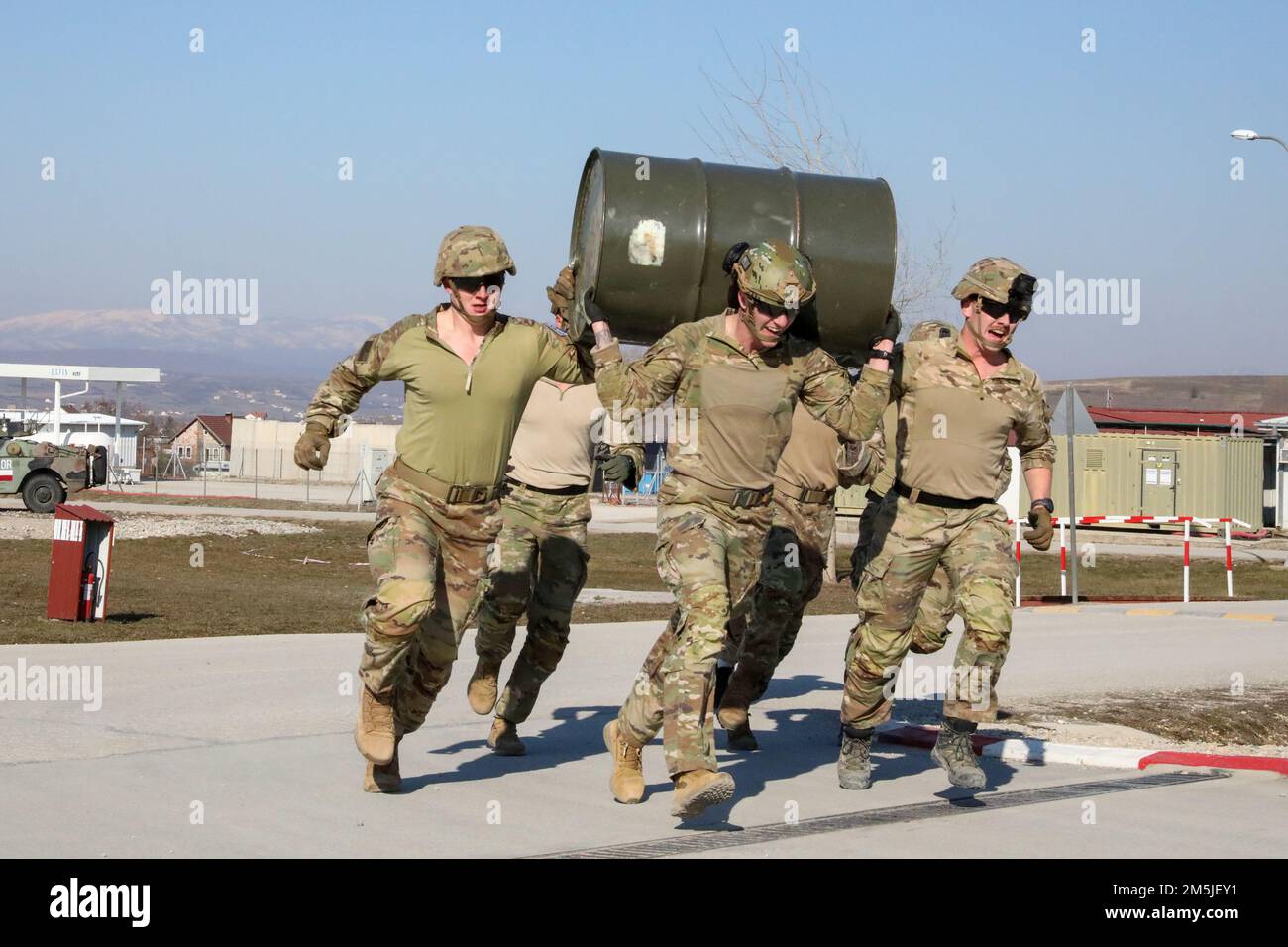 Soldiers from Charlie Company, 1st Battalion, 149th Infantry Regiment ...