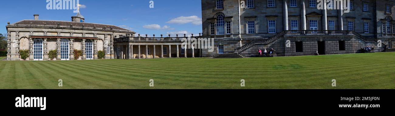 panoramic view of holkham hall north norfolk, england Stock Photo - Alamy