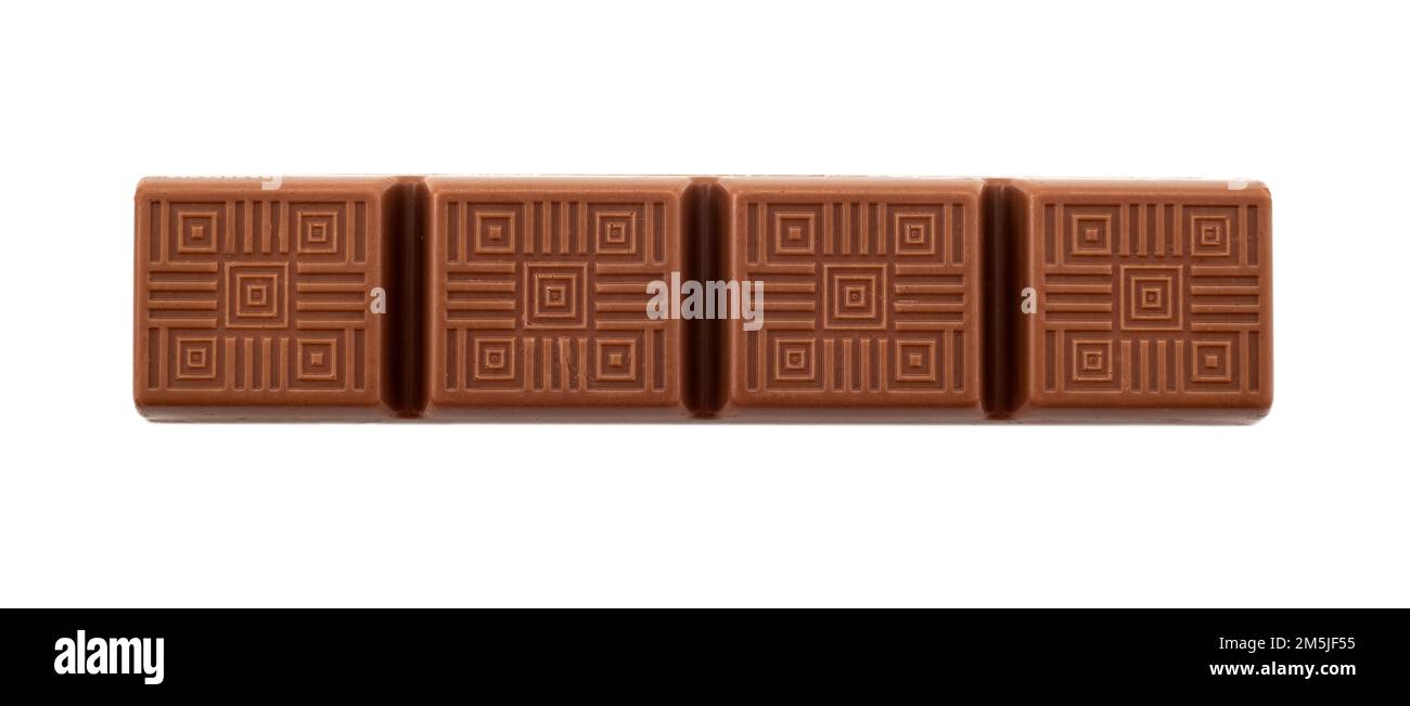 Pieces of chocolate with filling on a white background. Chocolate bar ...