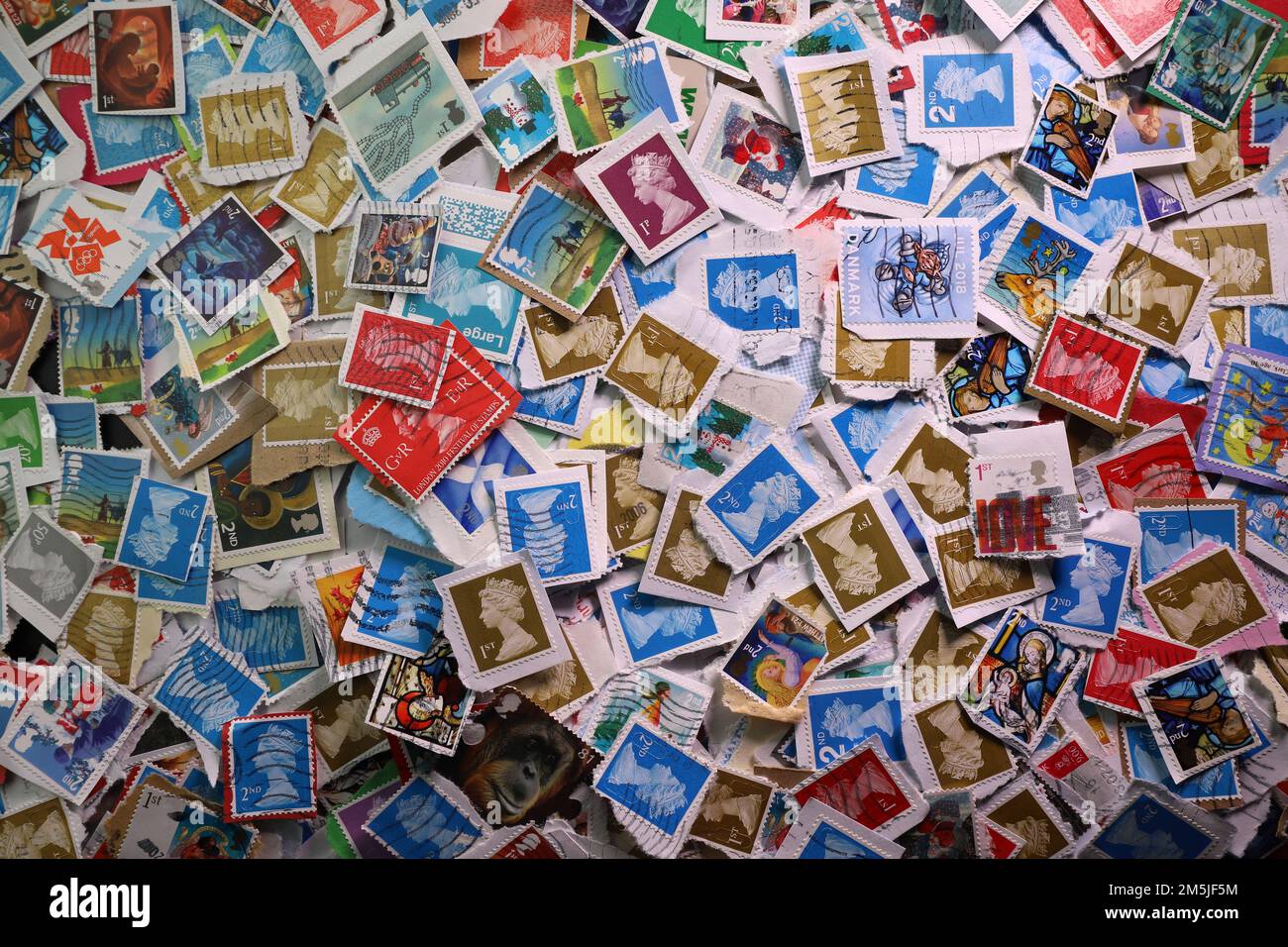 Used UK franked postage stamps being collectd for a charity ...