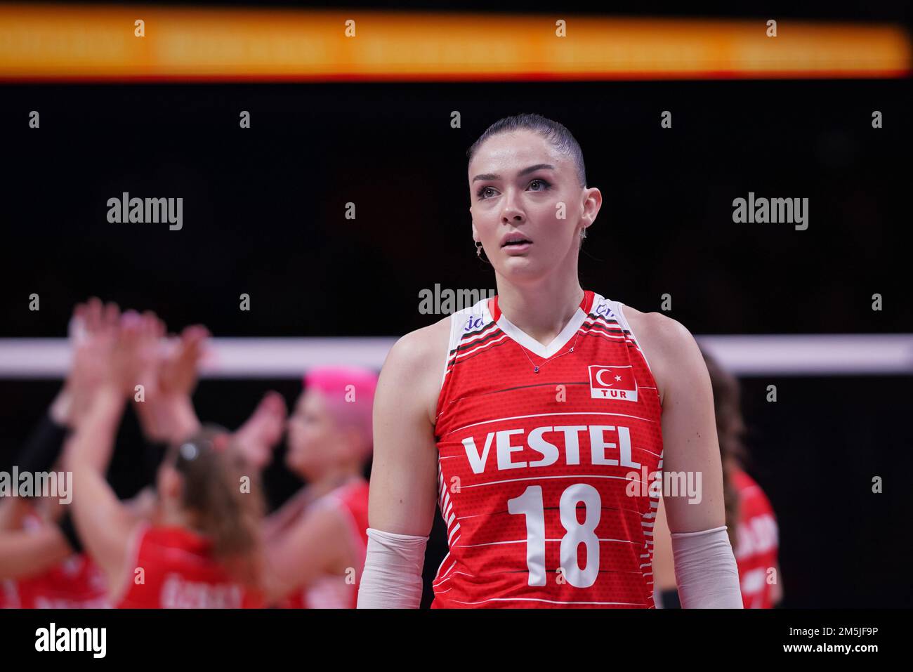 ANKARA, TURKIYE - JULY 14, 2022: Gunes Zehra in Turkiye vs Thailand VNL ...