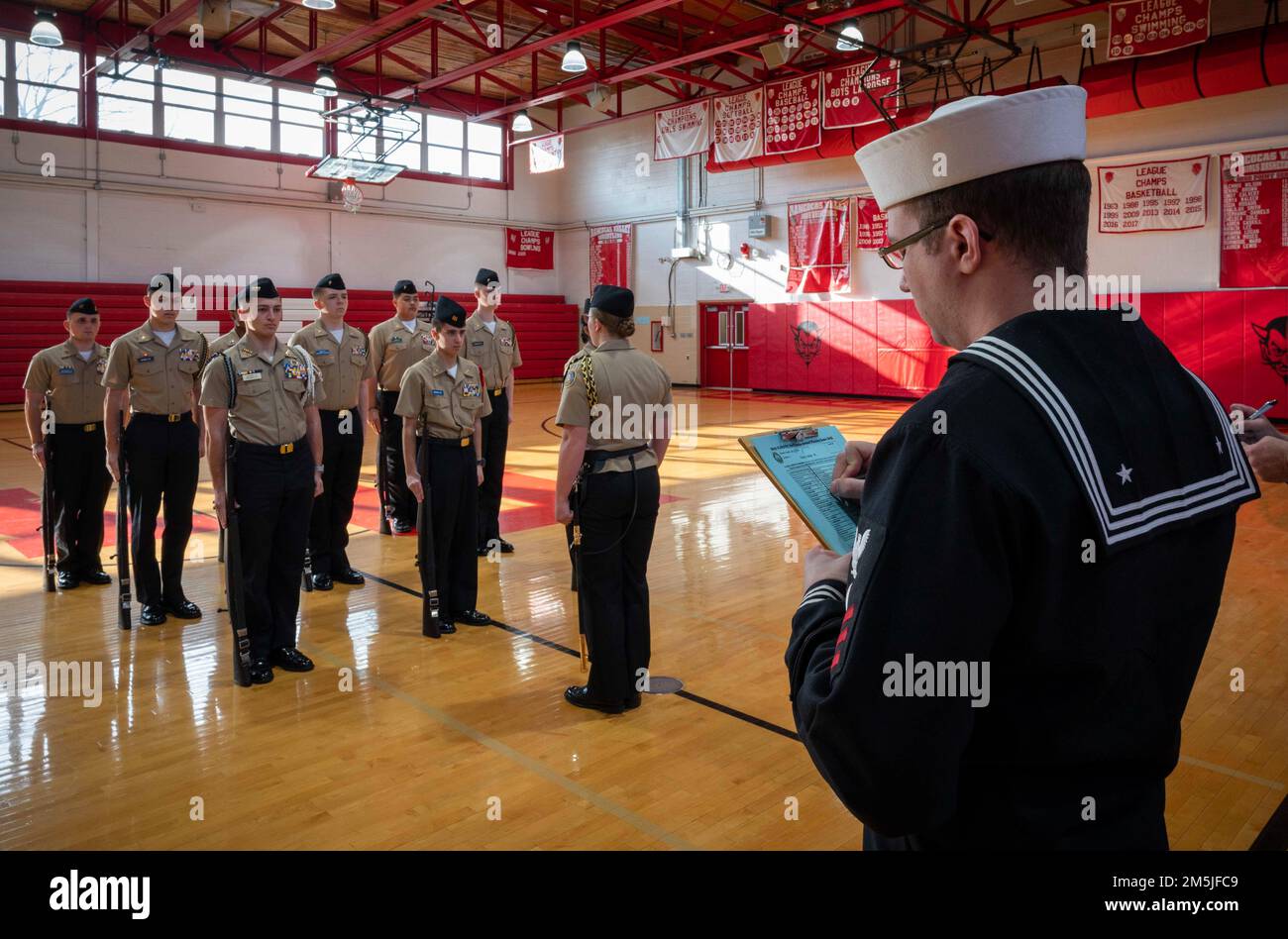 Navy junior reserve officers training corps njrotc cadets hi-res stock ...
