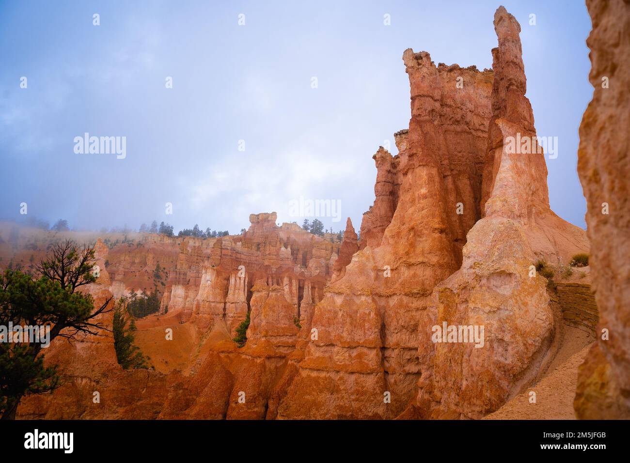 rainy and cloudy weather at bryce canyon Stock Photo - Alamy