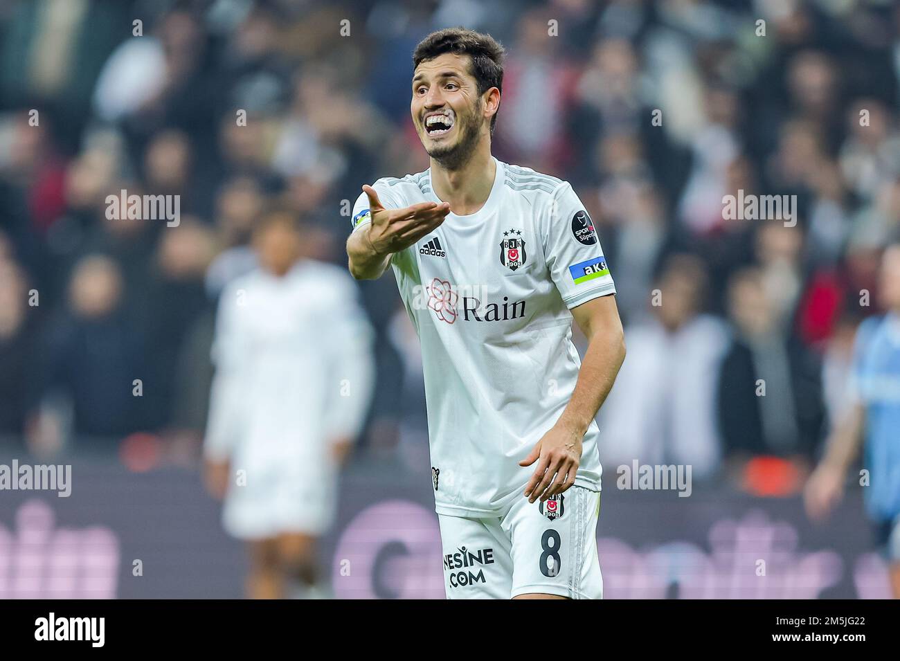 ISTANBUL, TURKEY - DECEMBER 29: Salih Ucan of Besiktas reacts during ...