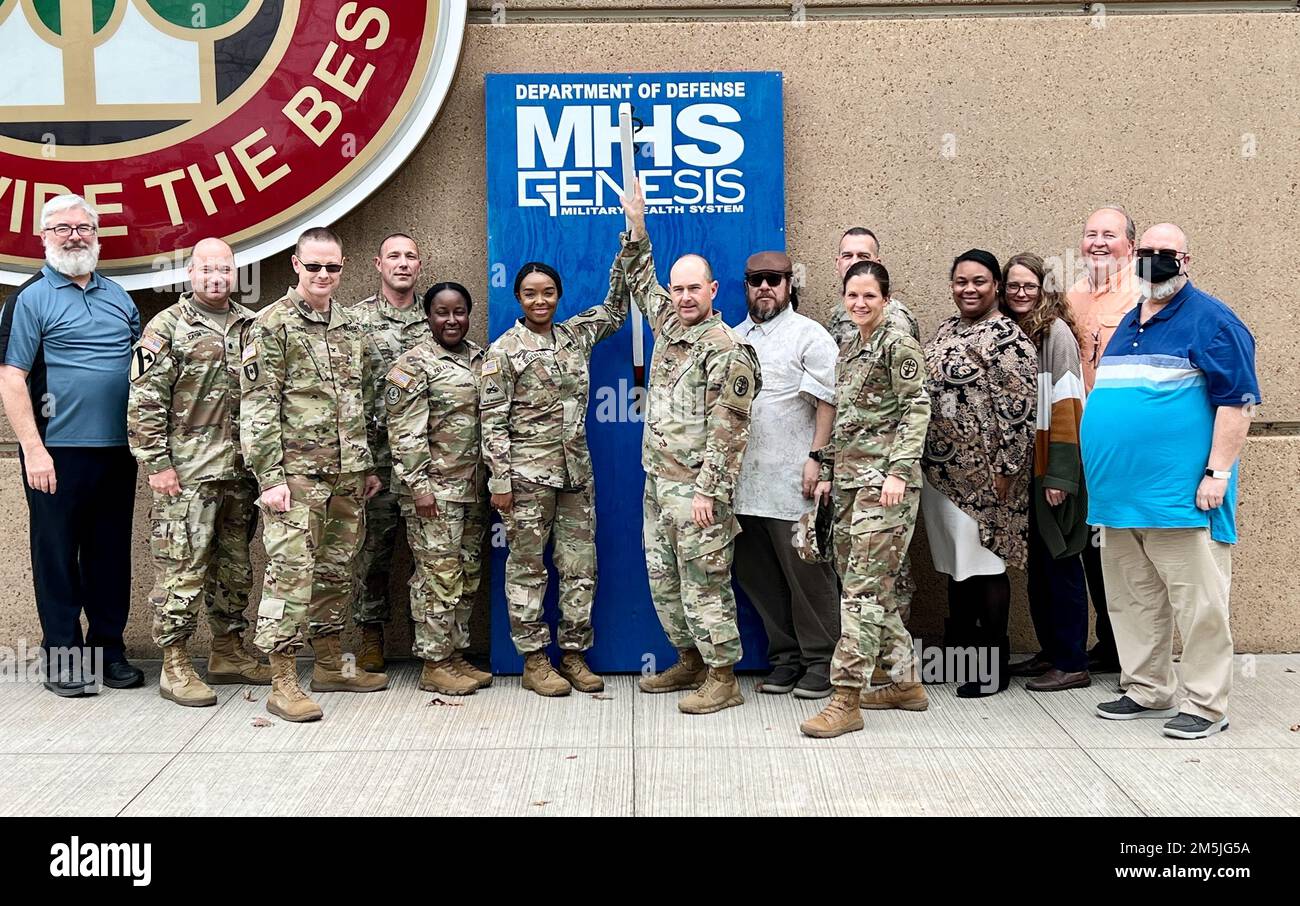 Soldiers and civilian employees at Bayne-Jones Army Community Hospital ...