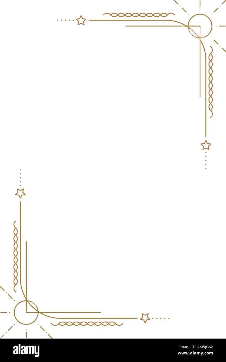 Simple and floral frame and border Stock Photo - Alamy