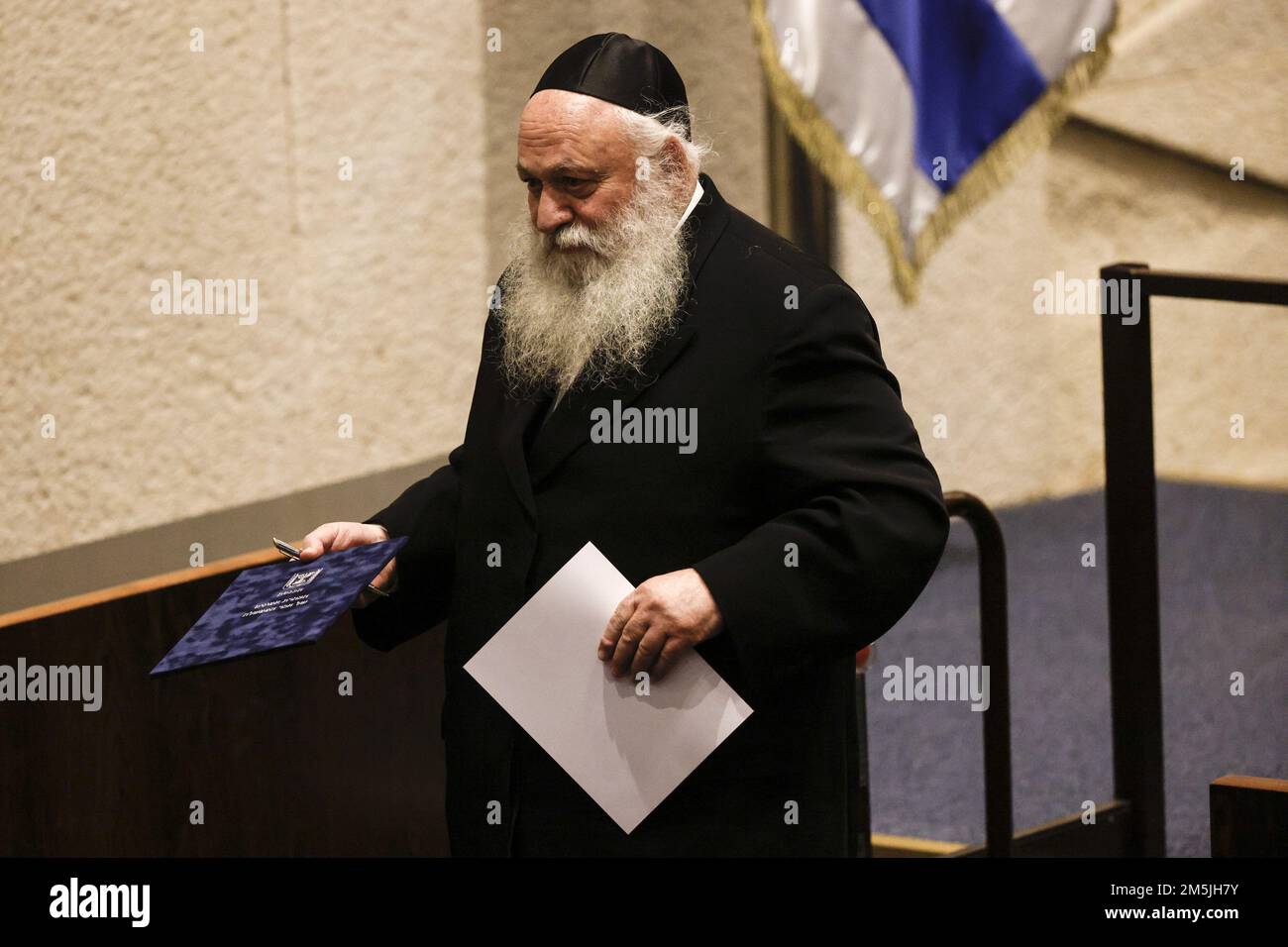 Jerusalem, Israel. 29th Dec, 2022. Yitshak Goldknop, Israeli Minister ...