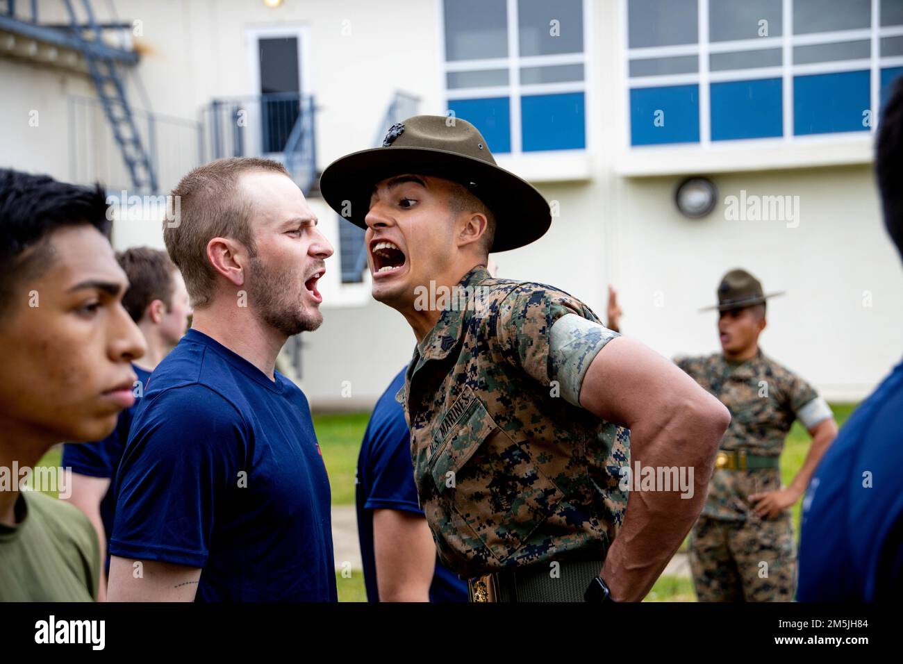 U.S. Marine Corps Sgt. Ramon Gonzales III, a drill instructor with Marine Corps Recruit Depot ...