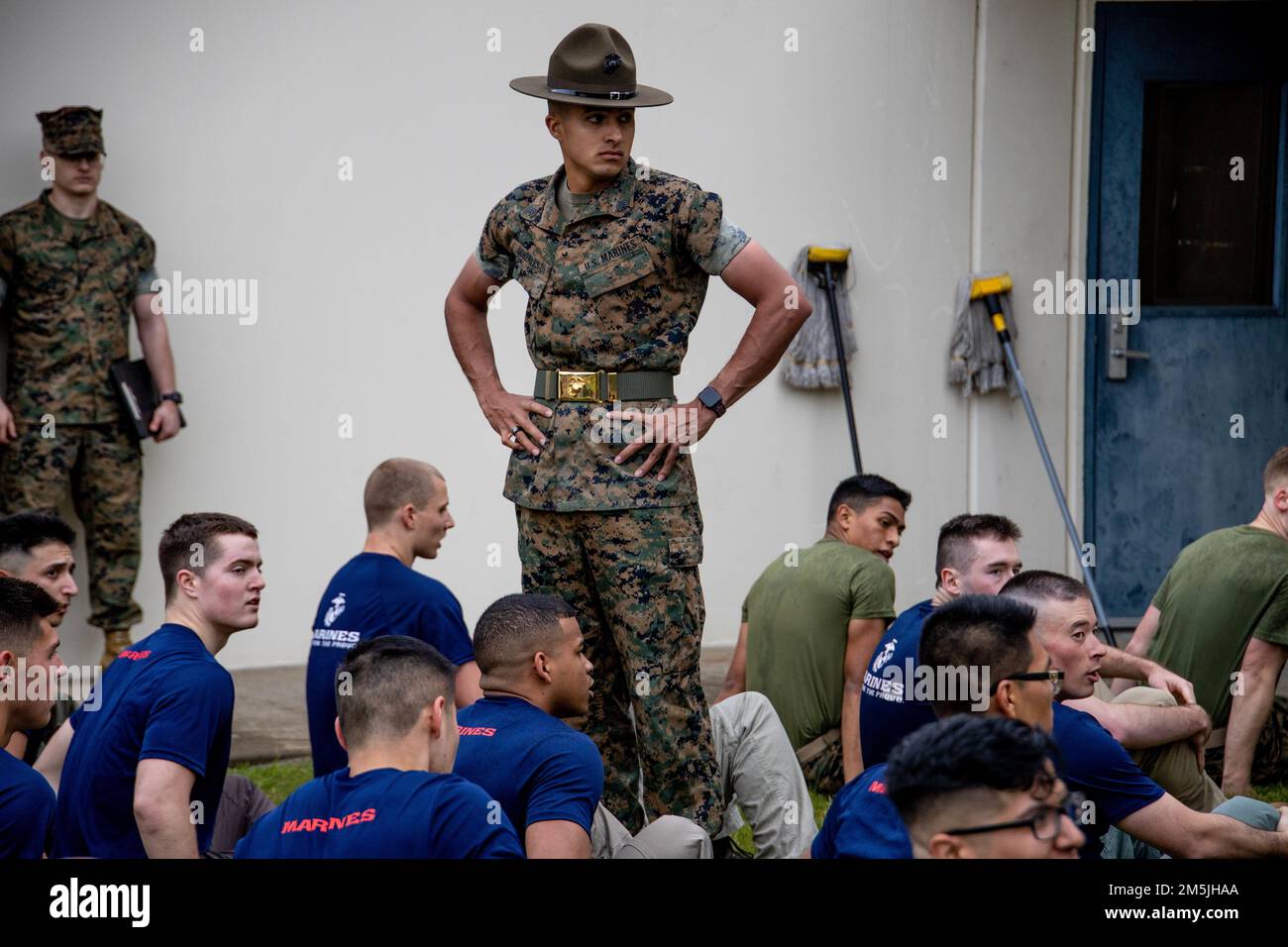 U.S. Marine Corps Sgt. Ramon Gonzales III, a drill instructor with Marine Corps Recruit Depot ...