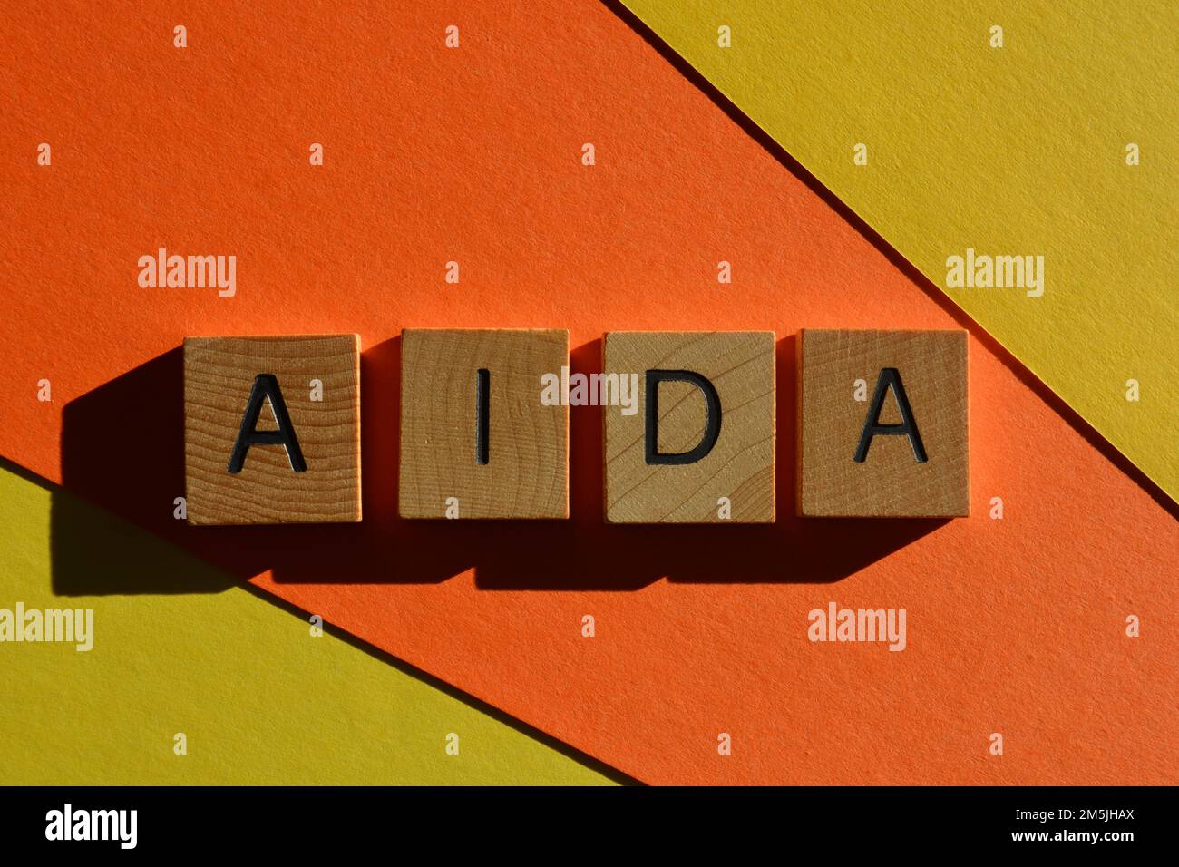 AIDA, acronym for Attention, Interest, Desire, Action, a business ...