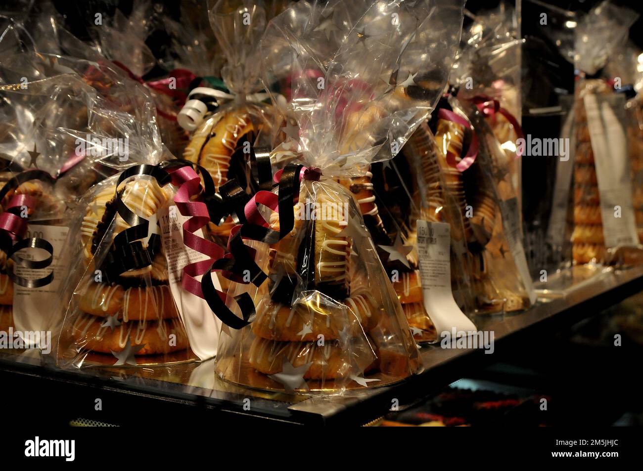 Copenhagen/Denmark/29 December 2022/ New year cake alot of marcipan ...