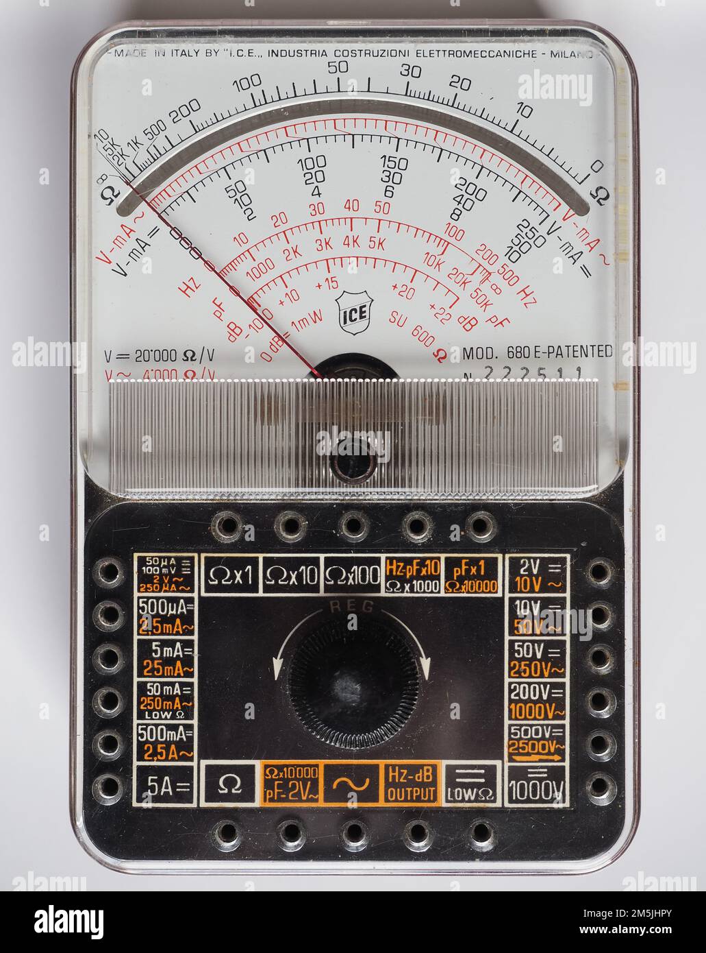 MILAN, ITALY - CIRCA NOVEMBER 2022: ICE 680-E analog multimeter Stock ...