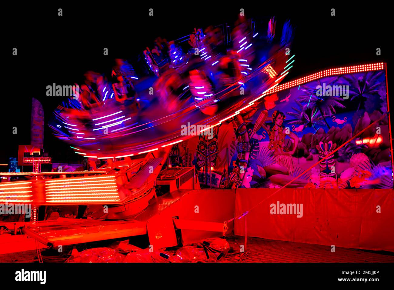 Paris, France. 25th Dec, 2022. Funfair Place de la Fontaine aux Lions ...