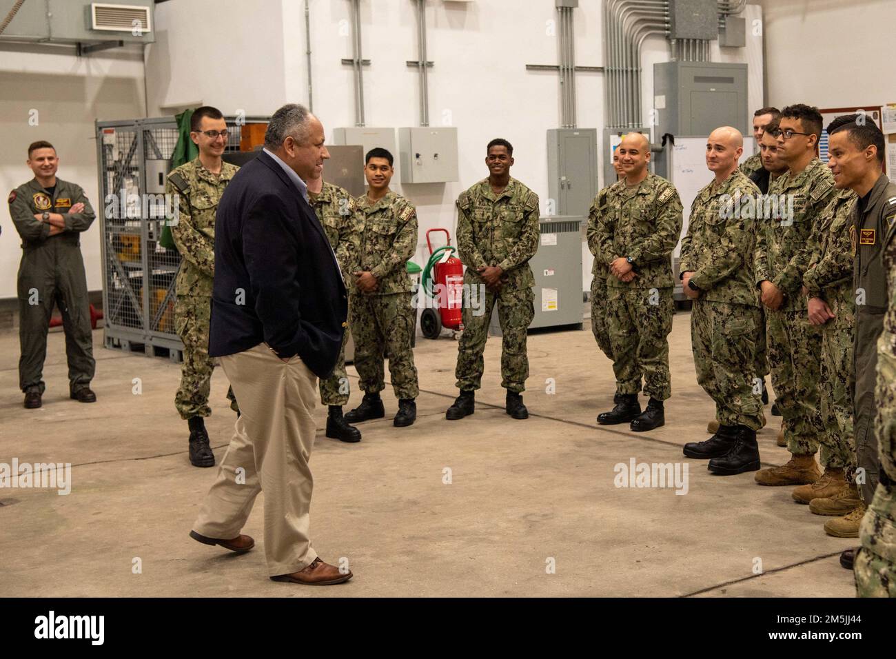 NAVAL STATION ROTA, Spain (Mar. 19, 2022)- Secretary of the Navy Carlos ...
