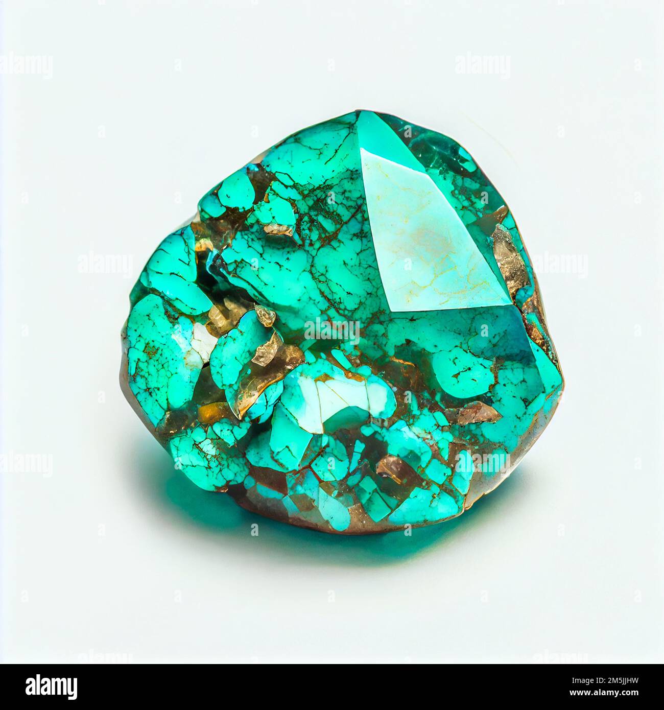 Turquoise gemstone isolated on white background for jewelry shop ...