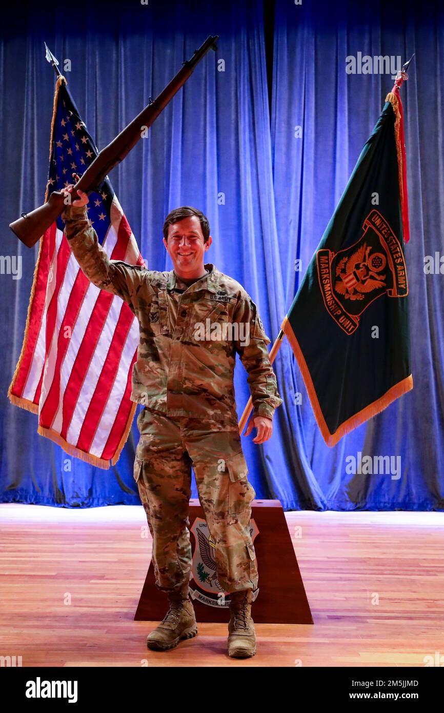 Sgt. 1st Class Daniel Horner poses for a photo during an awards ...