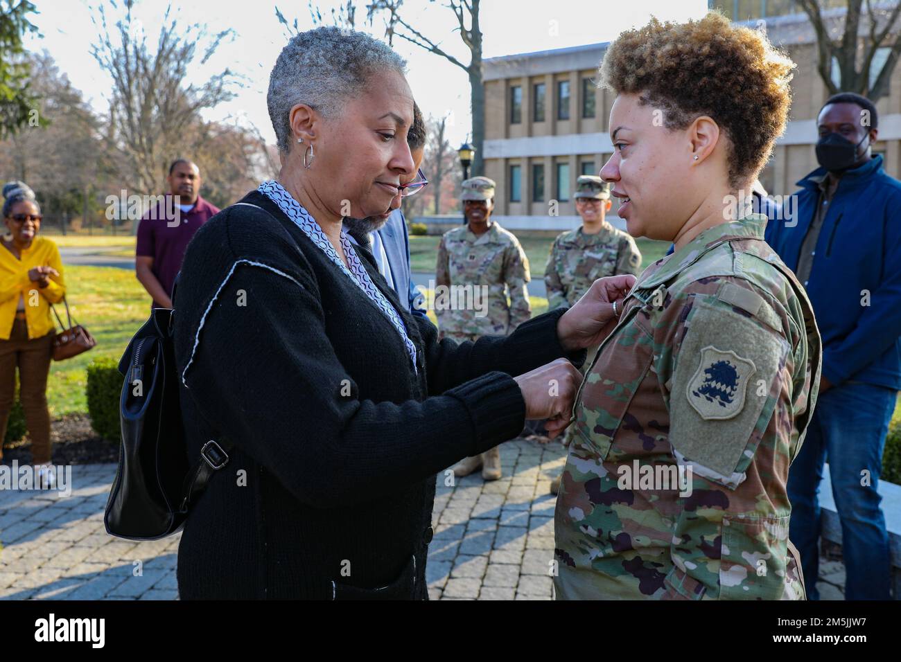 U.S. Army 1st Lt. Susette Brooks, right, 444th Mobile Public Affairs ...