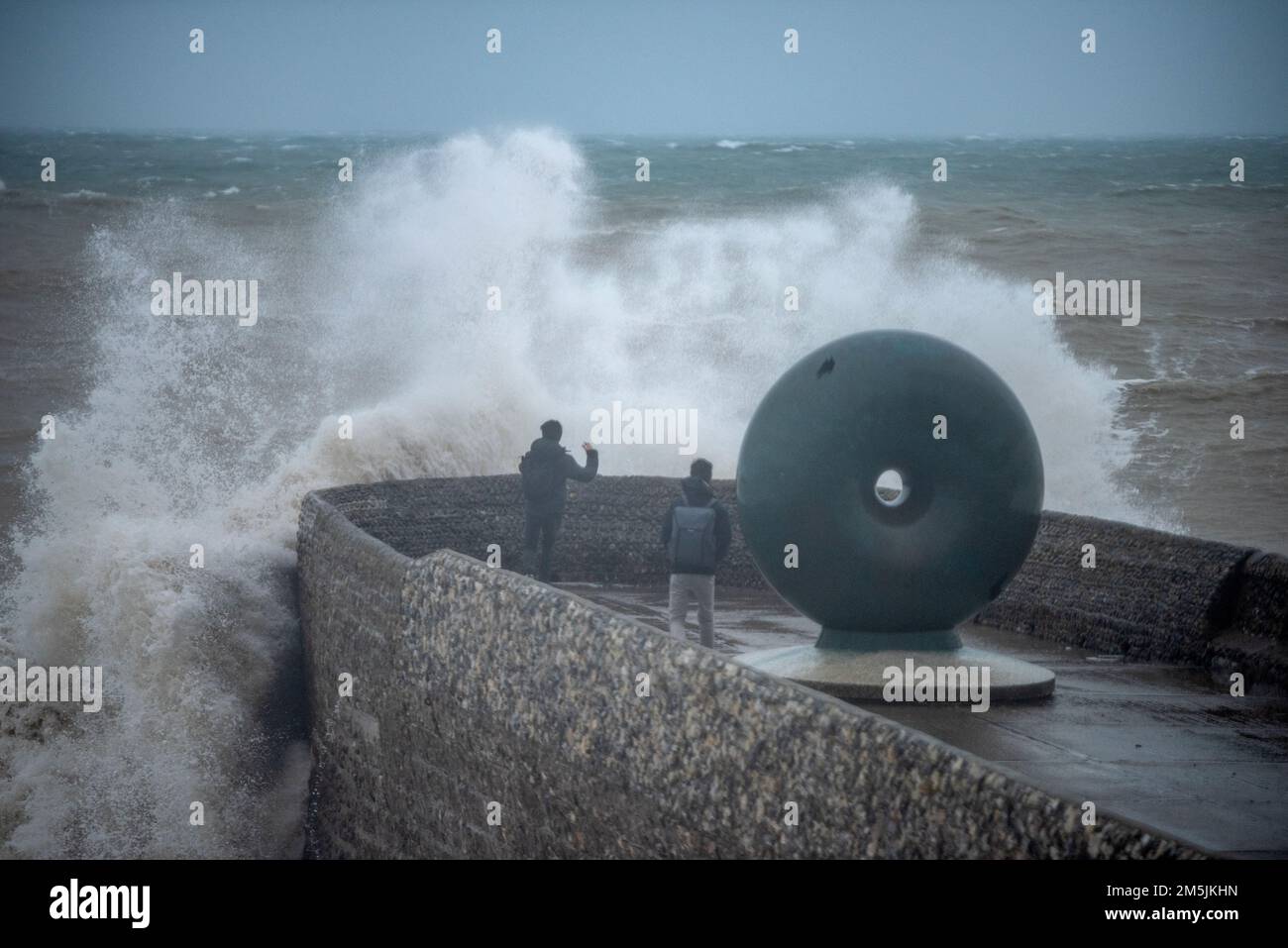 Brighton, December 28th 2022: Gale force winds of over 50mph battered ...