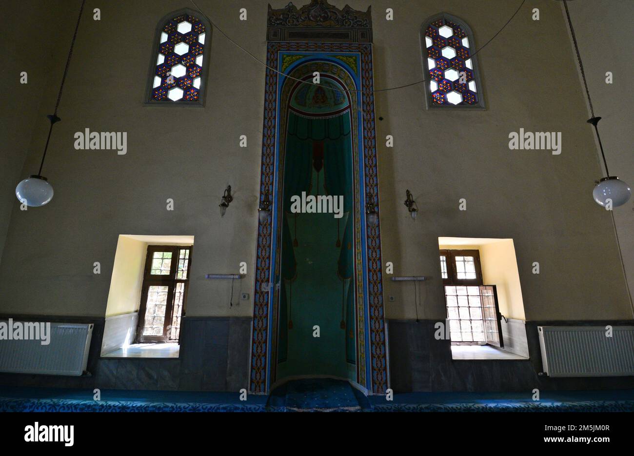 The 3 Mihrapli Mosque, located in Istanbul, Turkey, was built by the ...