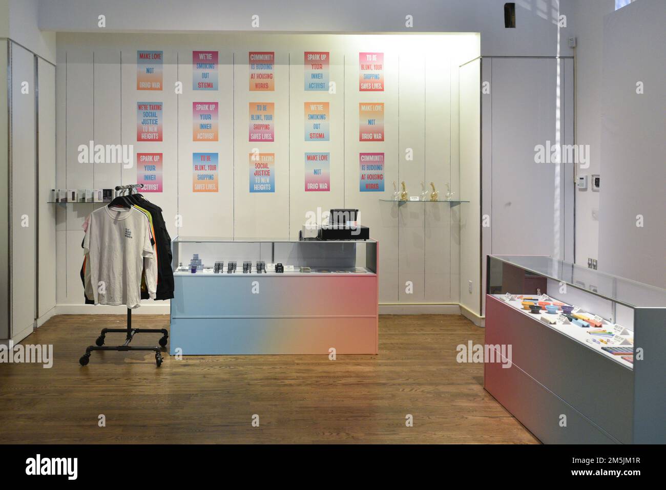 Cannabis related items on display as Housing Works opens New York's ...