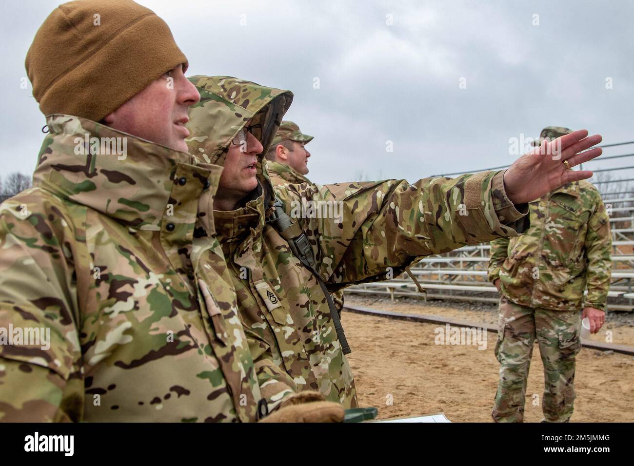 U.S. Army Sgt. 1st Class Rodney Brough, left, and Sgt. 1st Class Larry ...