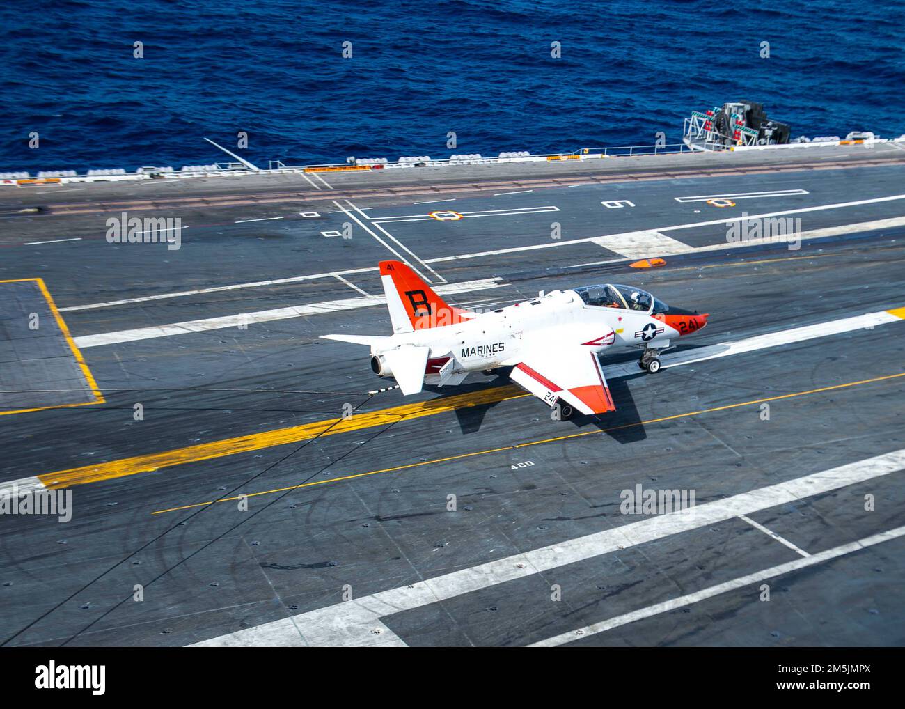 220319-N-XK462-1071 PACIFIC OCEAN (Mar. 19, 2022) A T-45C Goshawk from ...