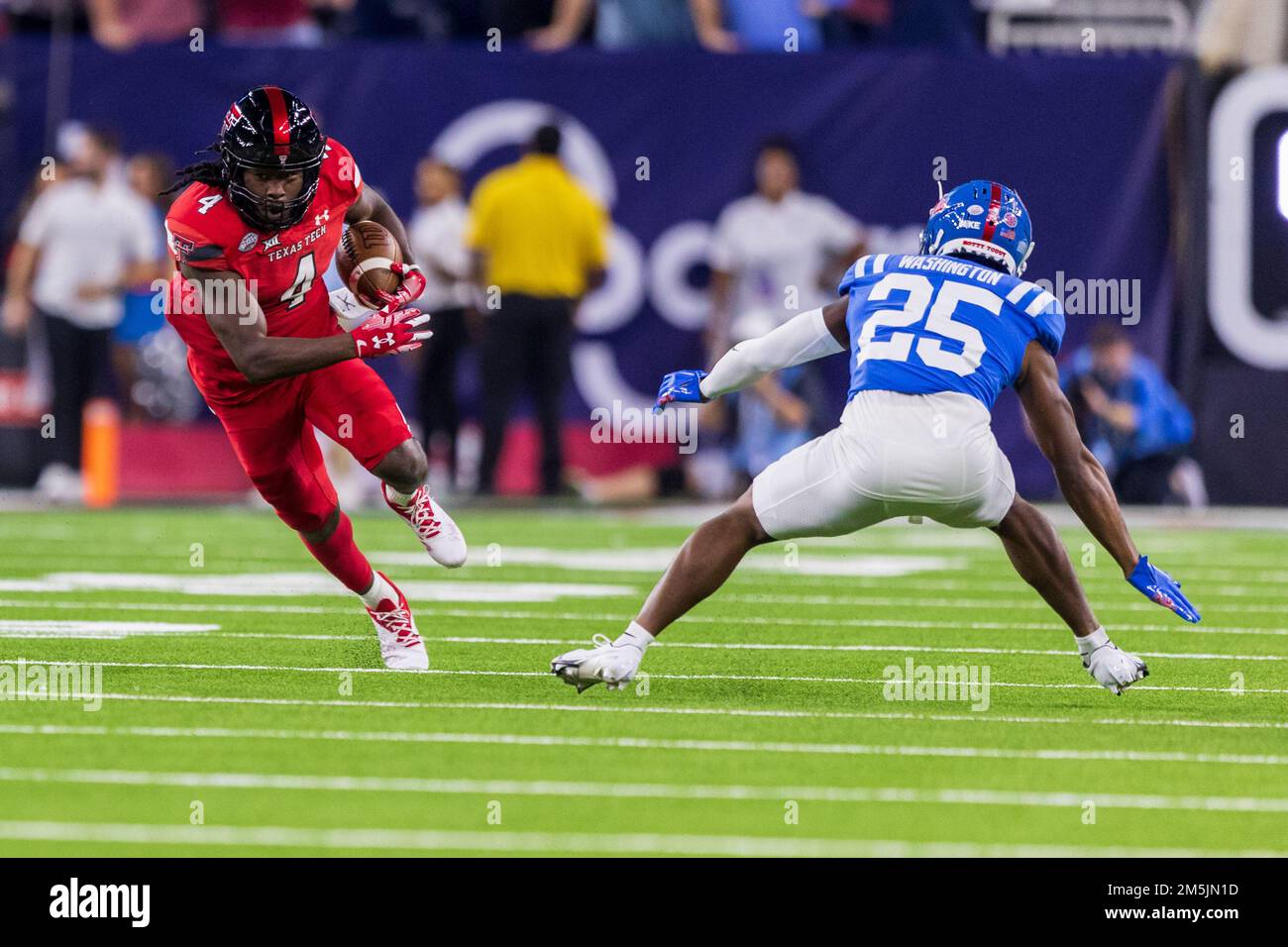 Texas Tech Red Raiders running back SaRodorick Thompson (4) makes a ... Texas Tech Red Raiders running back SaRodorick Thompson (4) makes a ...