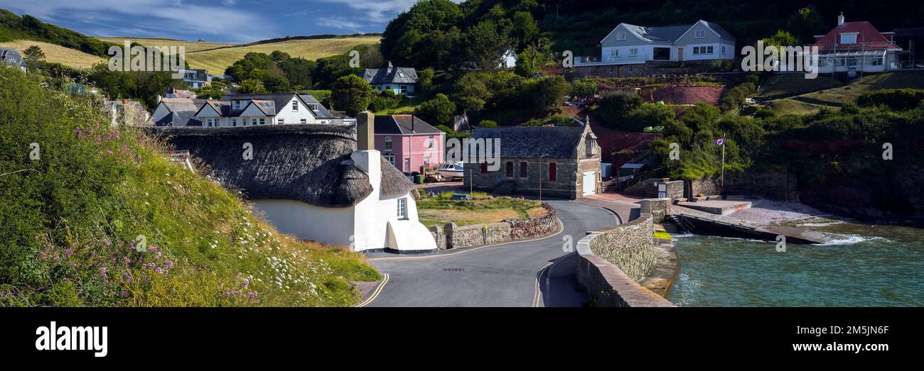 Beautiful village in Hope Cove, Devon, UK Stock Photo - Alamy