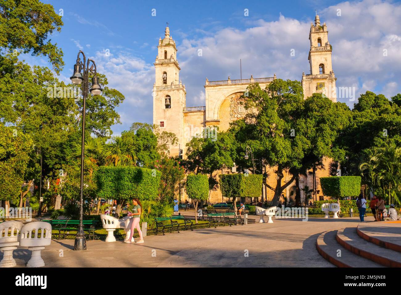 Plaza grande (Central square) Merida Yucatan Mexico Stock Photo - Alamy