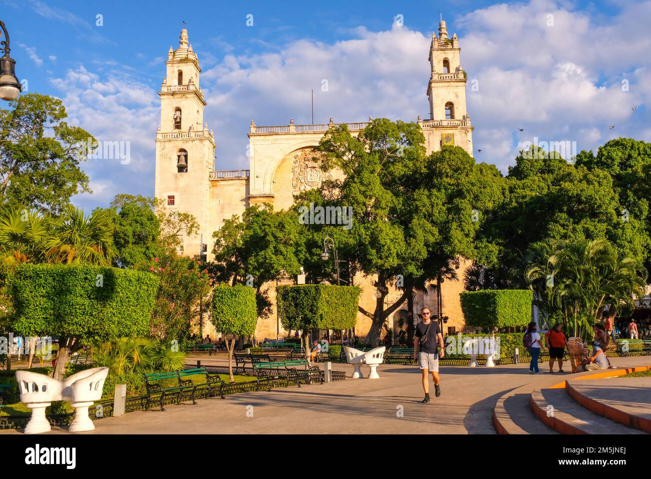 Plaza grande (Central square) Merida Yucatan Mexico Stock Photo - Alamy
