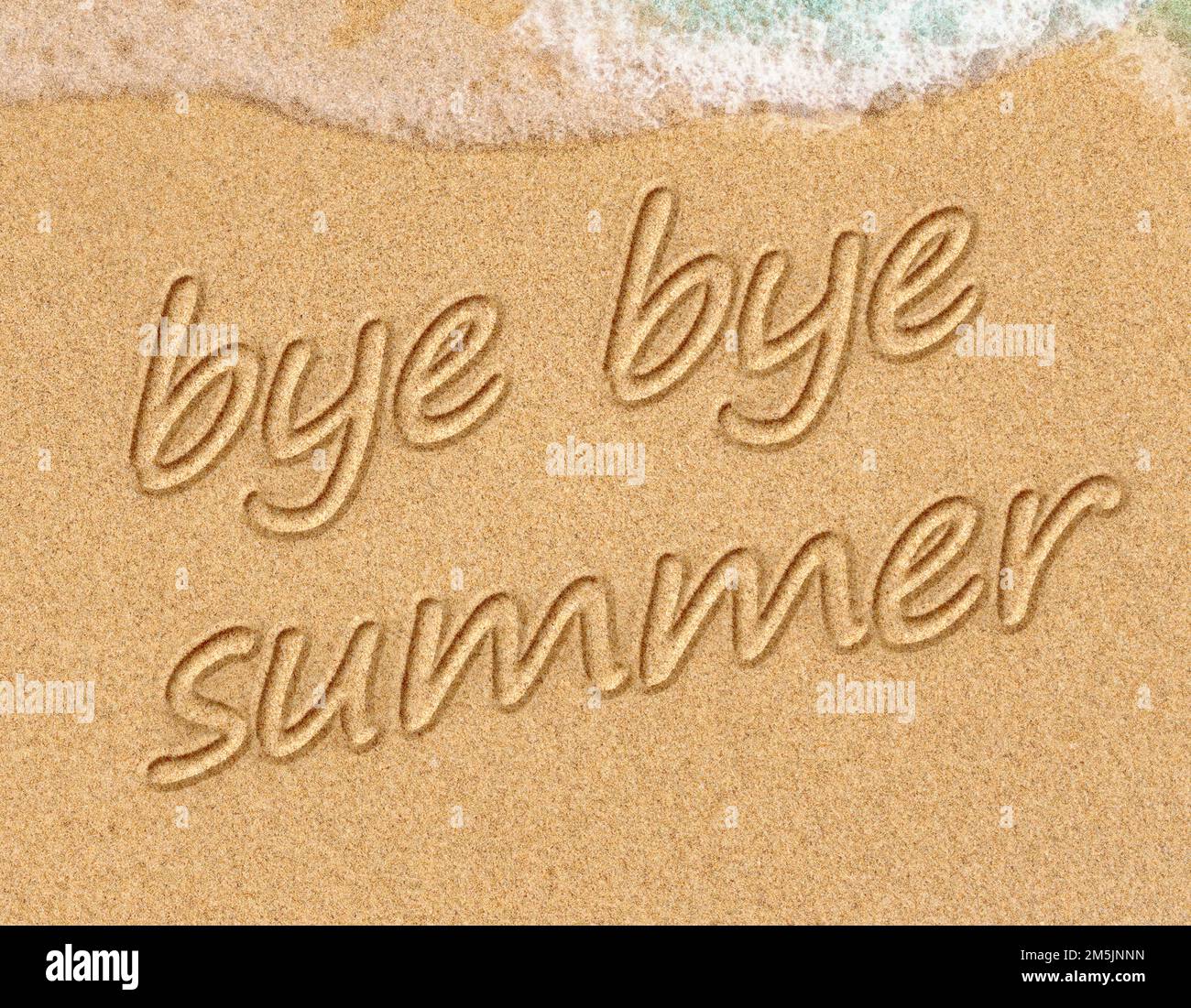Text bye summer in signboard hi-res stock photography and images - Alamy