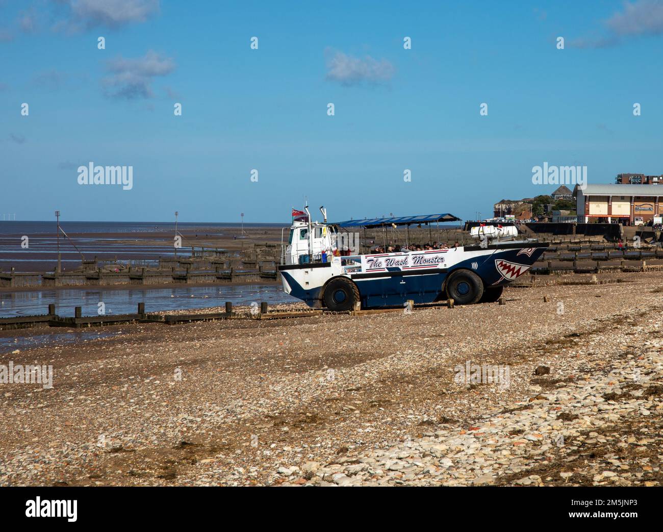 The view of Wash Monster at the coast of Hunstanton Beach on a sunny ...
